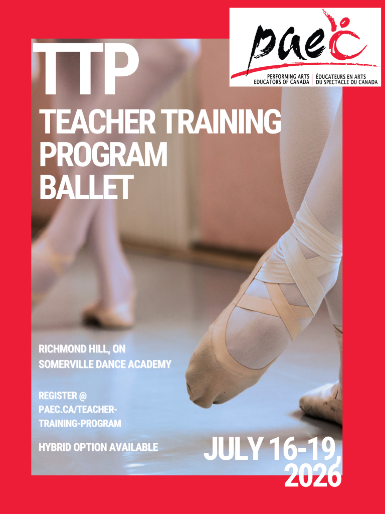 Dance Teacher Training Program - Performing Arts Educators of Canada