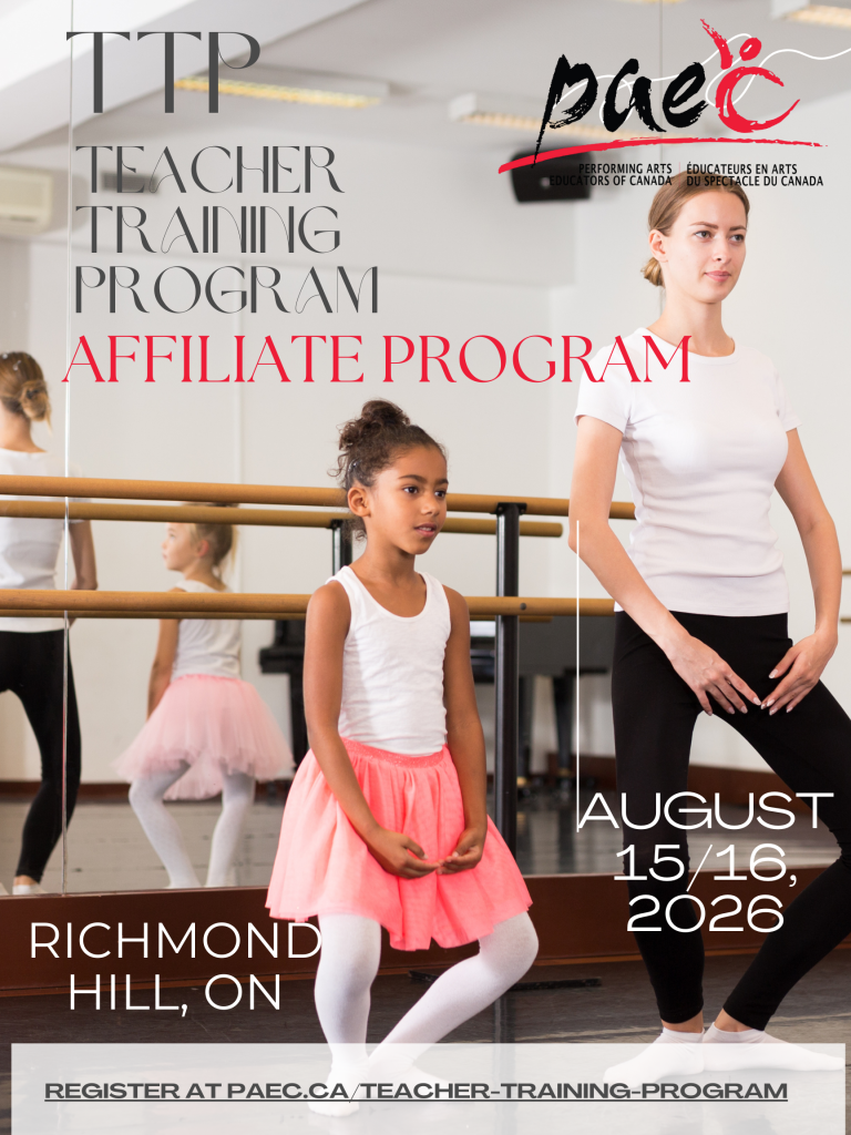 Dance Teacher Training Program - Performing Arts Educators of Canada
