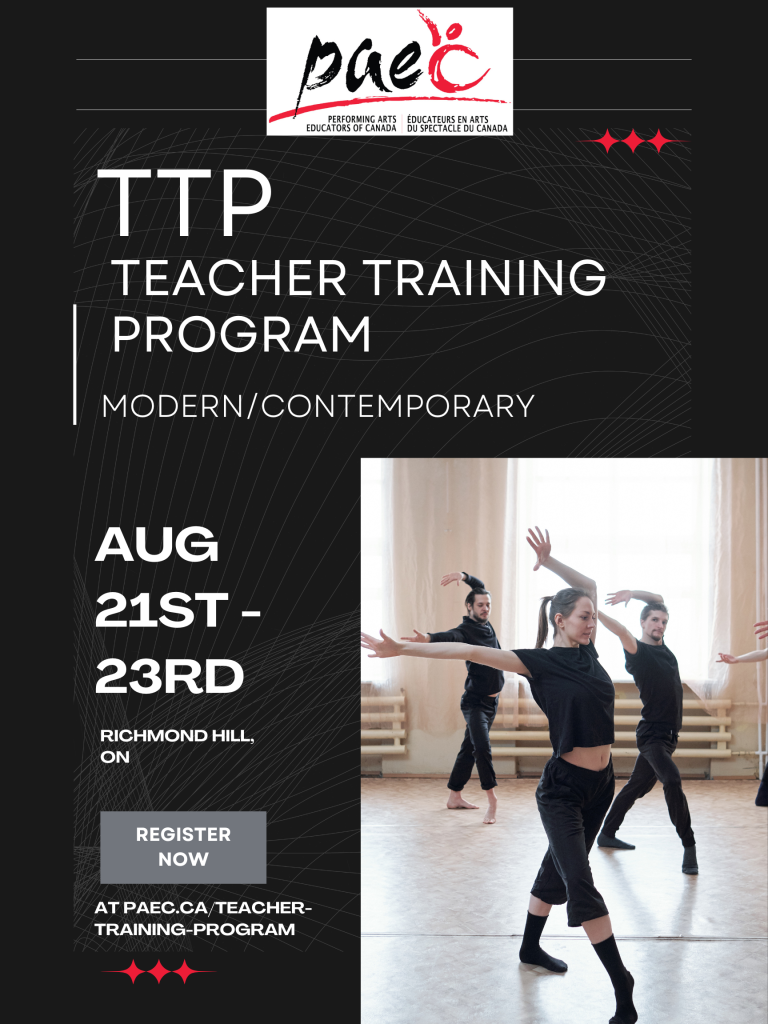 Dance Teacher Training Program - Performing Arts Educators of Canada